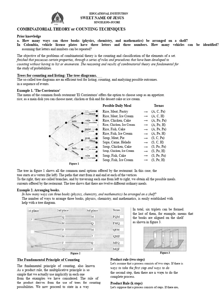 Gte1 - Tree Diagrams and Multiplicative Principle | PDF | Combinatorics ...