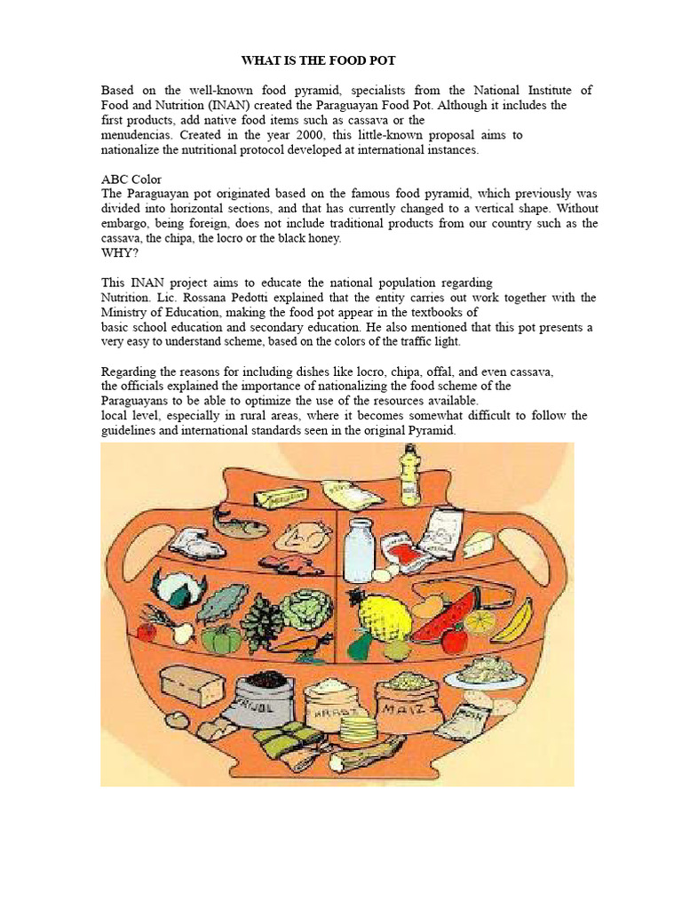 What Is The Food Pot? | PDF