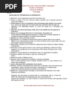 Neurological Terminology Glossary | PDF | Myelin | Central Nervous System