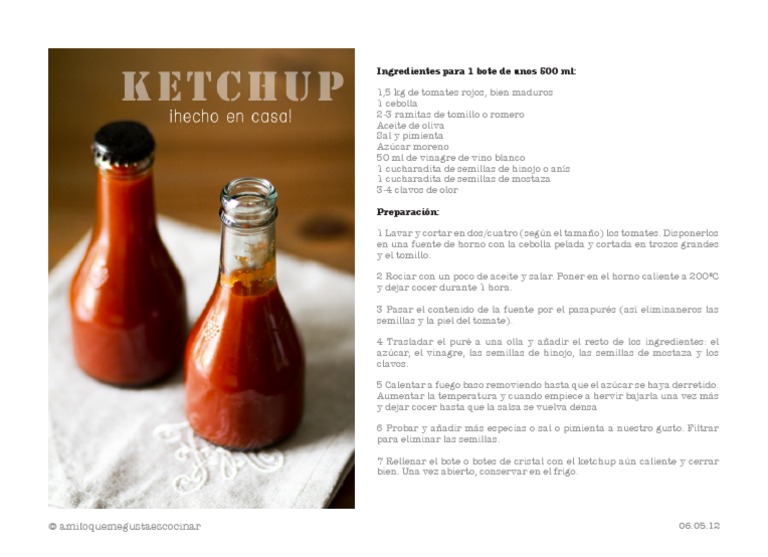 Ketchup | PDF