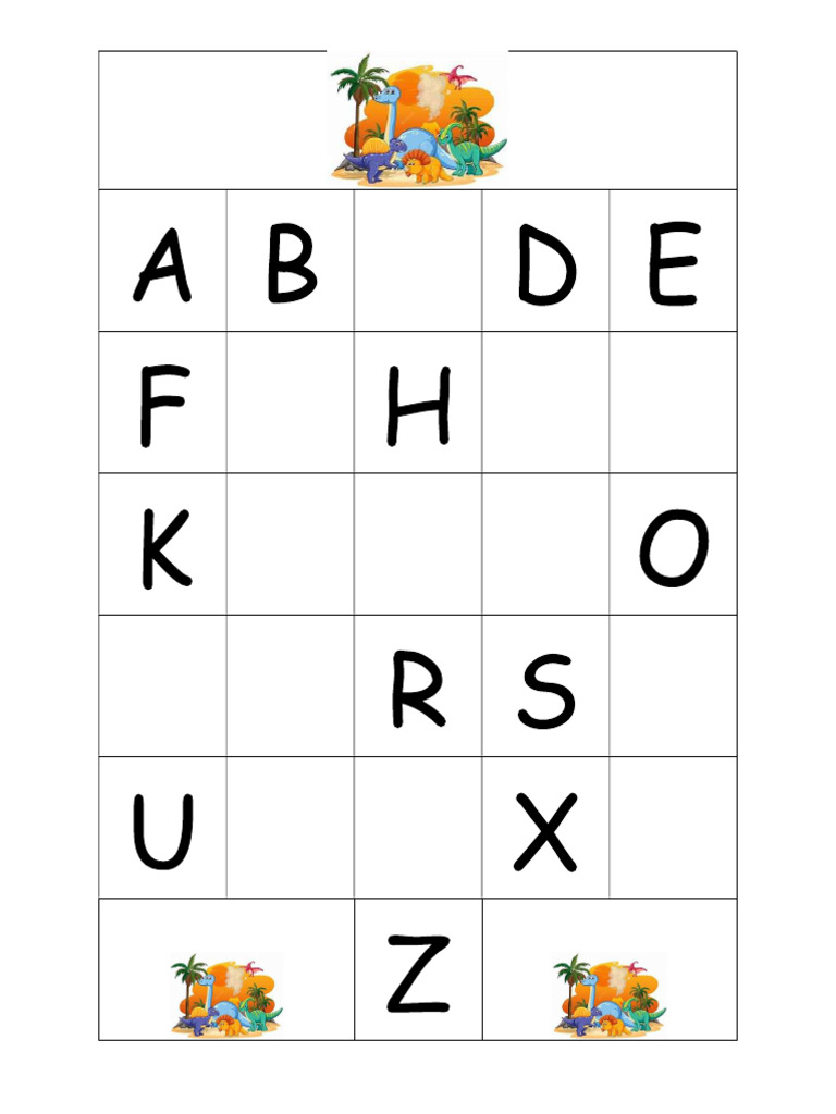 Fill in The Missing Letter Uppercase | PDF