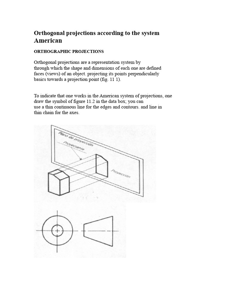 Orthogonal Projections According To The American System | PDF ...