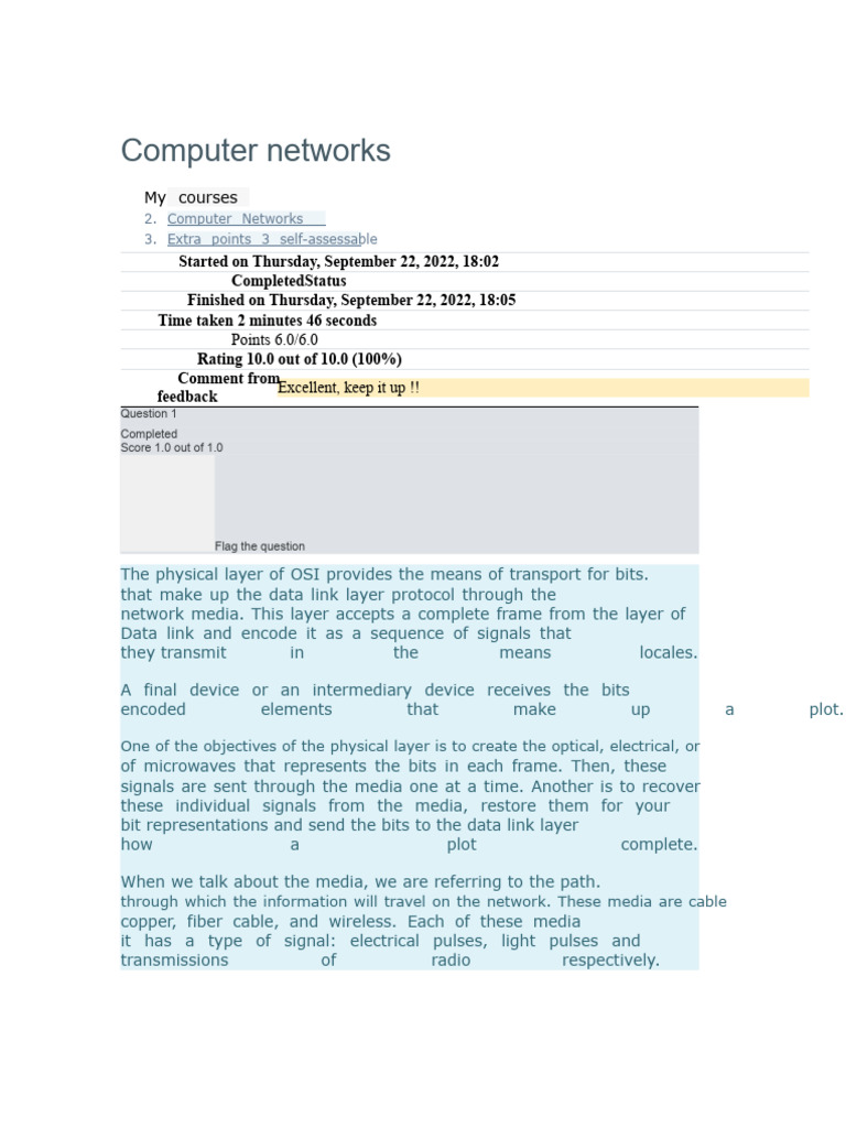 Computer Networks - Docx EXTRA POINT | PDF | Computer Network ...