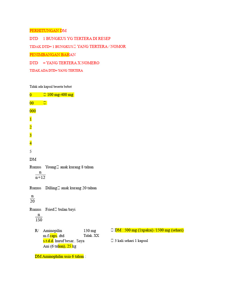 Calculation of DM | PDF