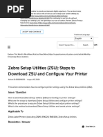 Zebra Printer IP Address Setup Guide | PDF | Computers
