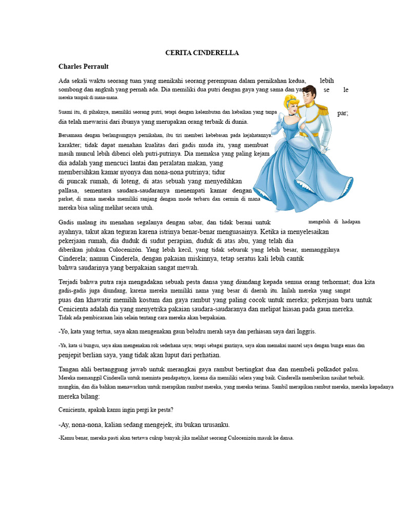 Kisah Cinderela: Keajaiban dan Harapan | PDF