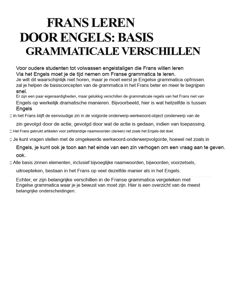 Franse Tijden Door Het Engels | PDF