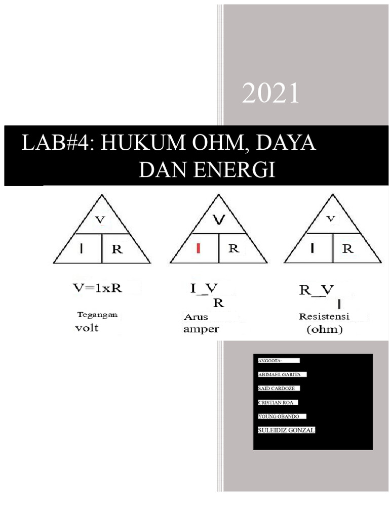 Lab#4 Masalah Hukum Ohm | PDF
