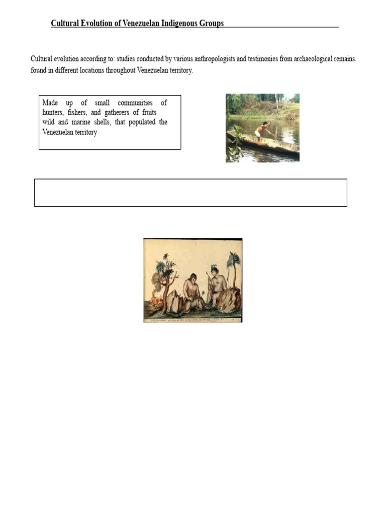 Cultural Evolution of The Indigenous Groups of Venezuela | PDF