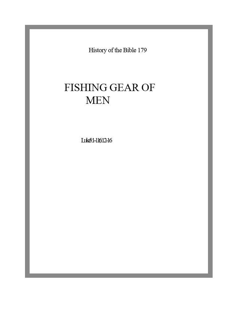 Fishers of Men | PDF | Jesus | New Testament Content