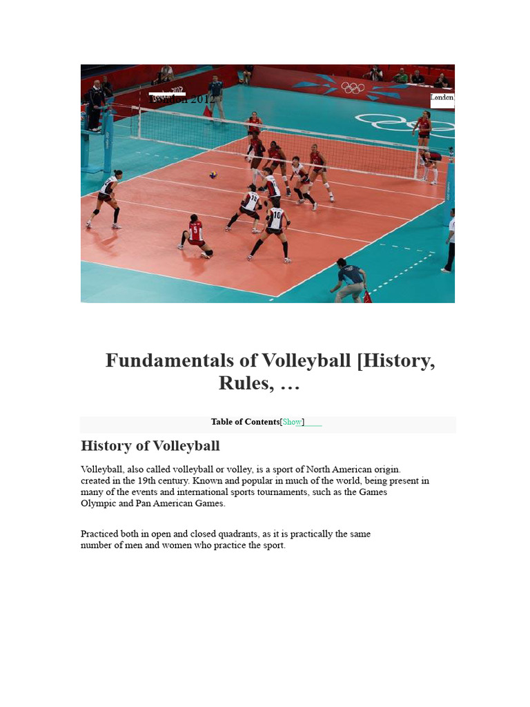 Volleyball | PDF | Volleyball | Ball Games