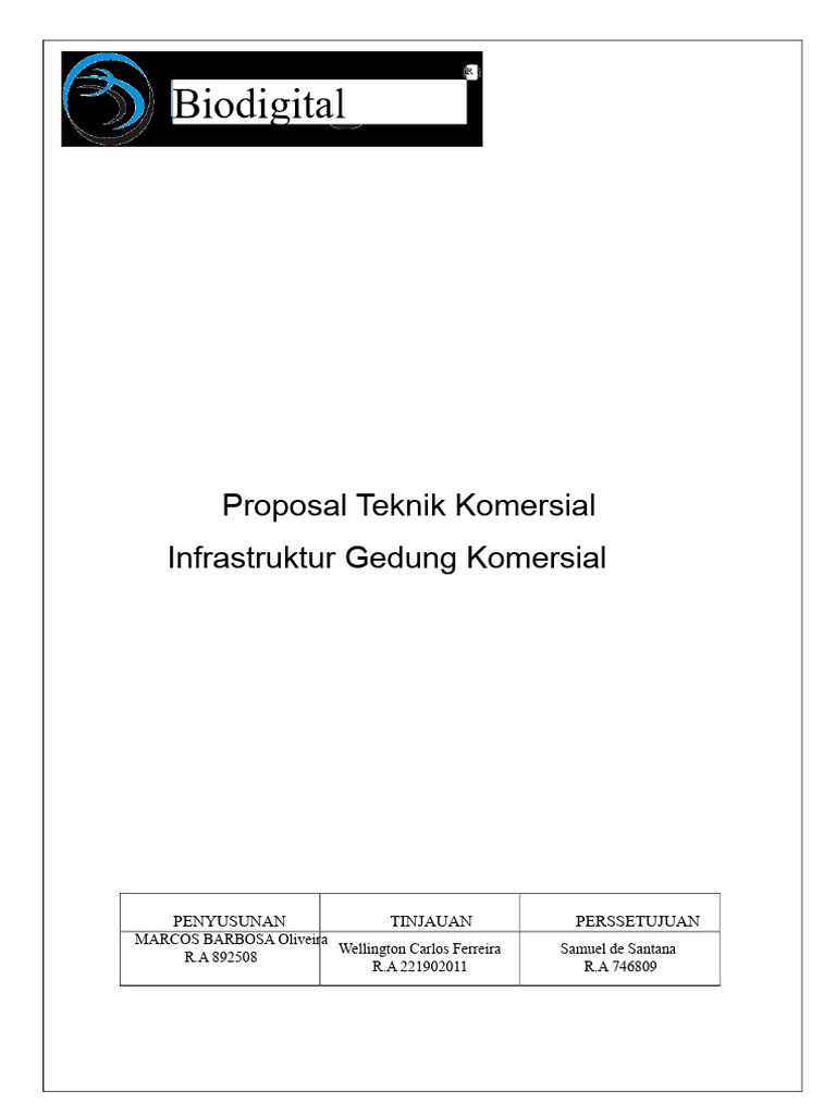 Proposal Teknis Komersial Resmi | PDF