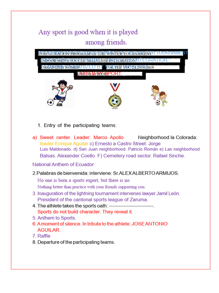 Inauguration Program | PDF