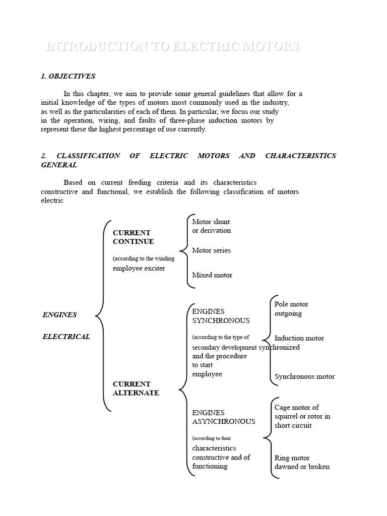 Introduction To Electric Motors | PDF | Electric Motor | Electrical Components