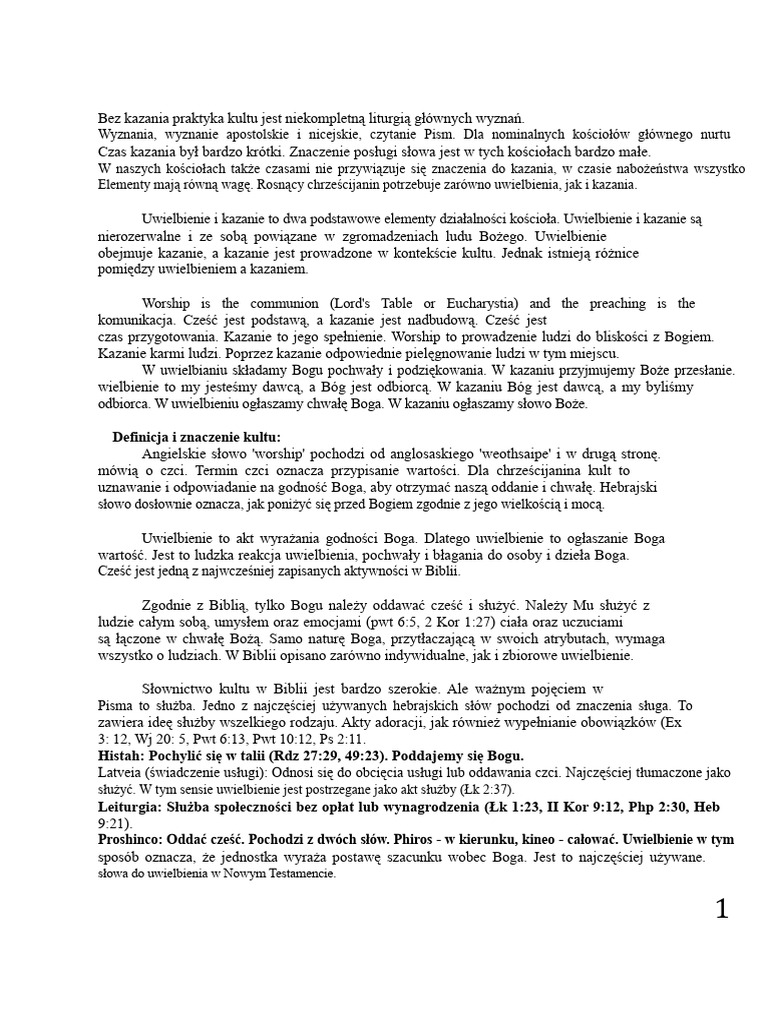 Czczenie I Kazania Notatki Pana Suneesha | PDF