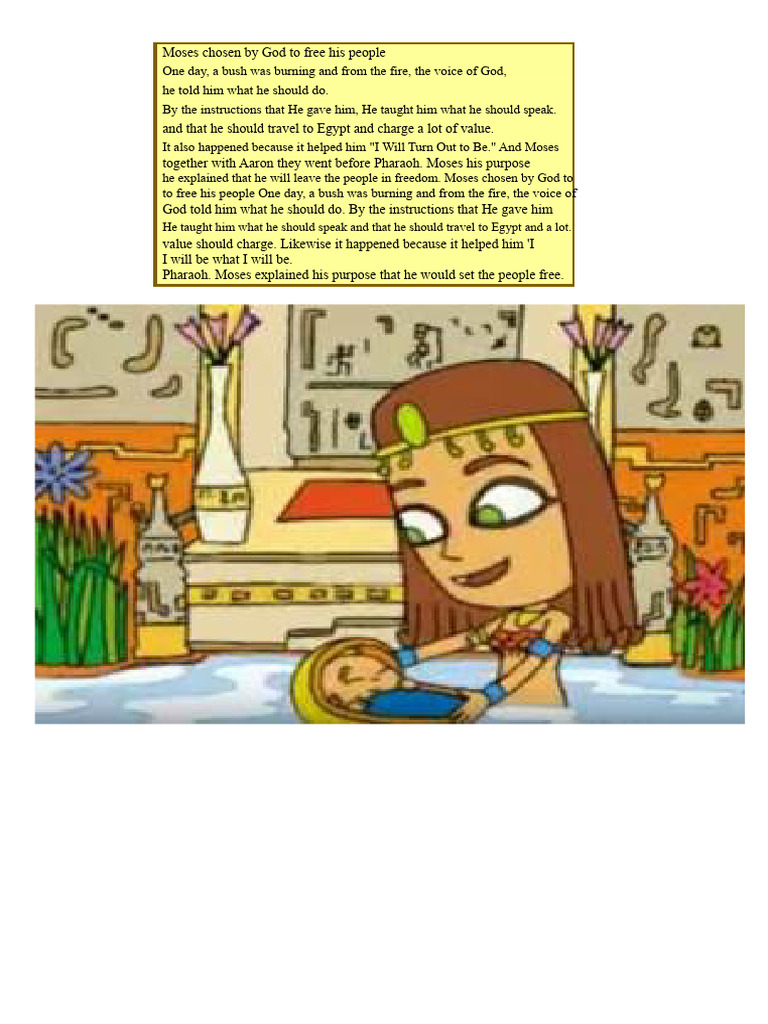 Prac-Moses Chosen by God To Free His People | PDF | Moses | Book Of Exodus