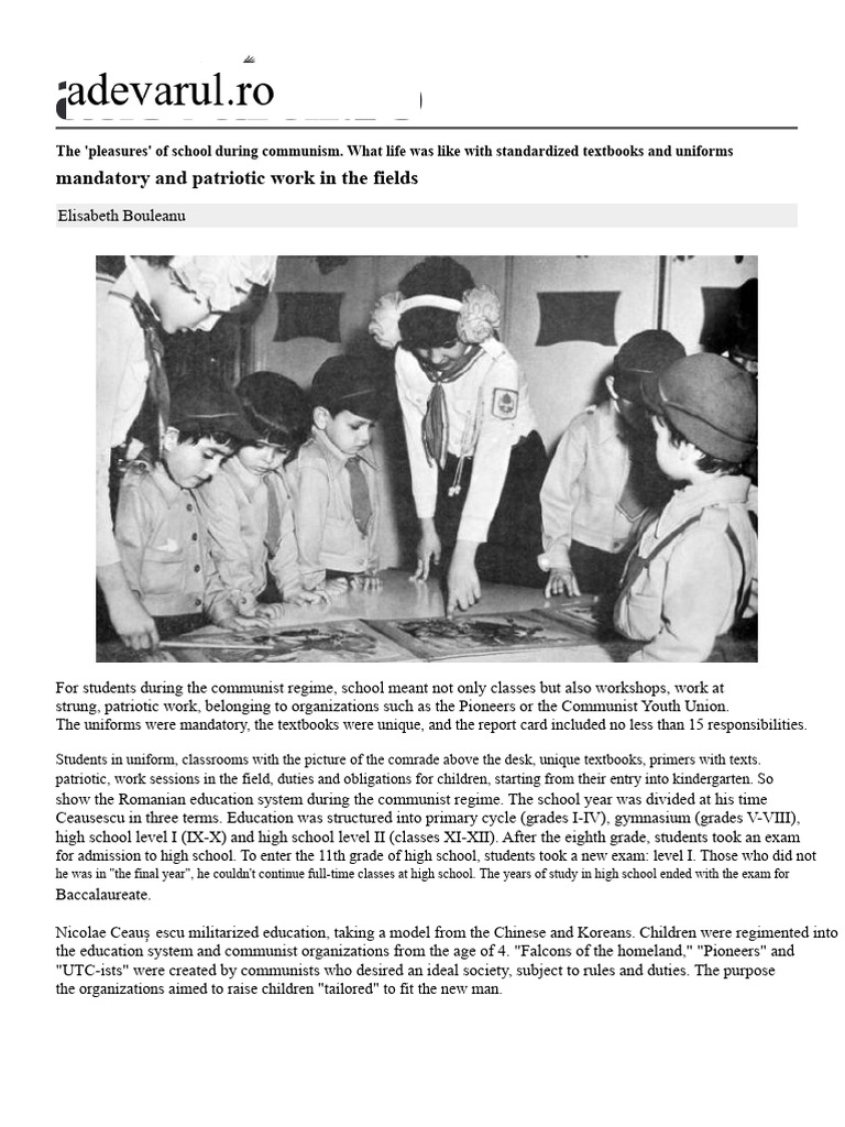 The School in Communism | PDF