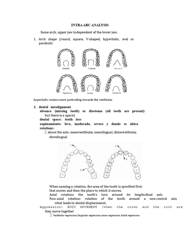 Axial Movement in Dental Analysis | PDF | Tooth | Dental Anatomy