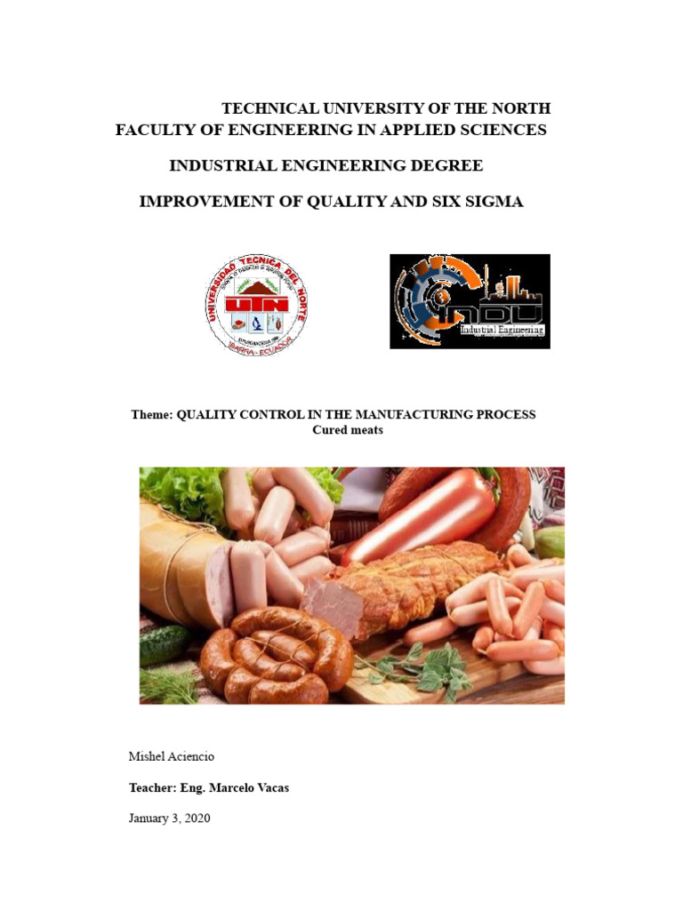 Quality Control Process For Cured Meats PDF | PDF | Meat | Sausage