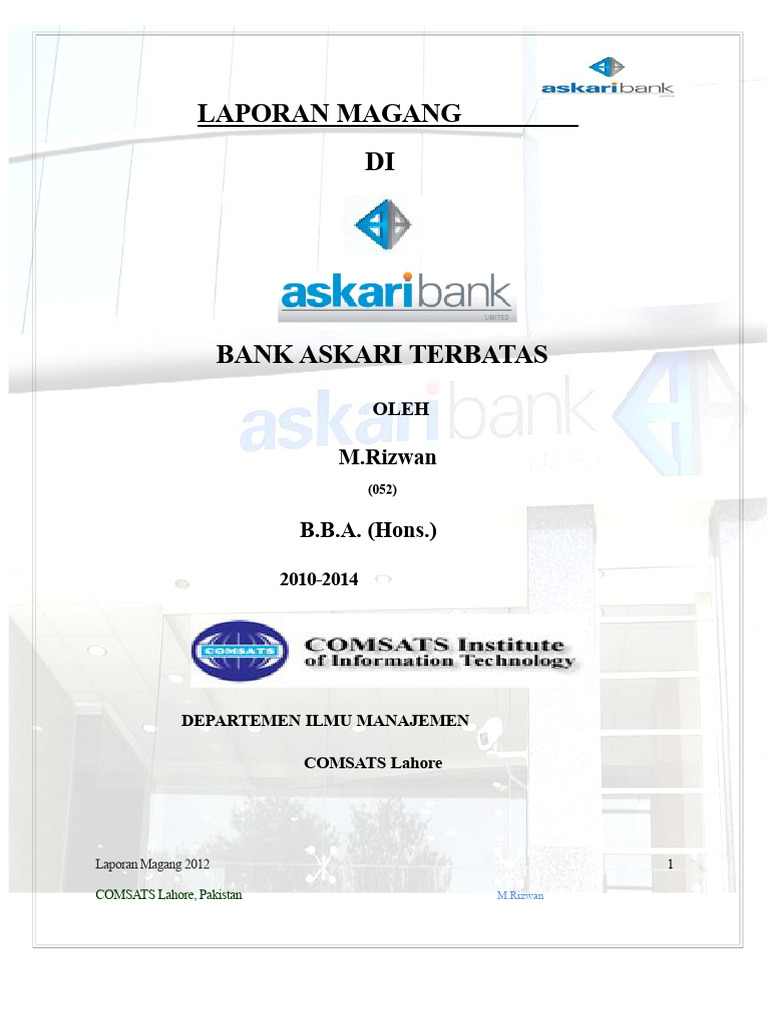 Laporan Magang Askari Bank | PDF