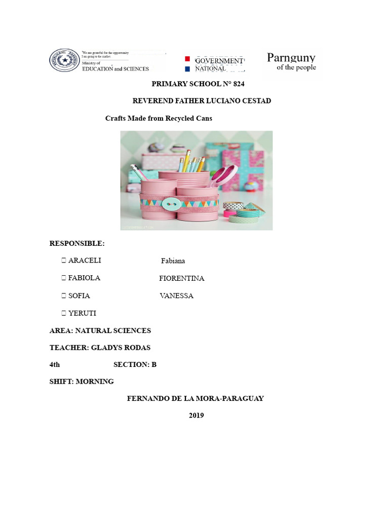 CANS-4th B | PDF | Recycling | Waste