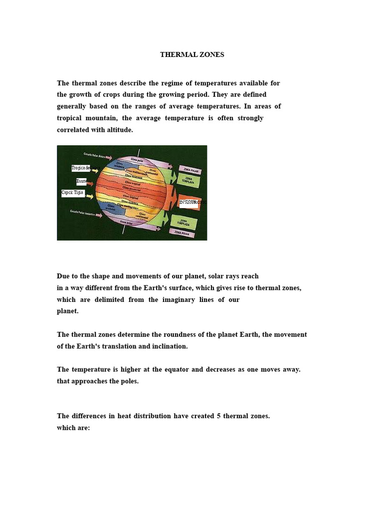 Thermal Zones | PDF | Tropics | Earth