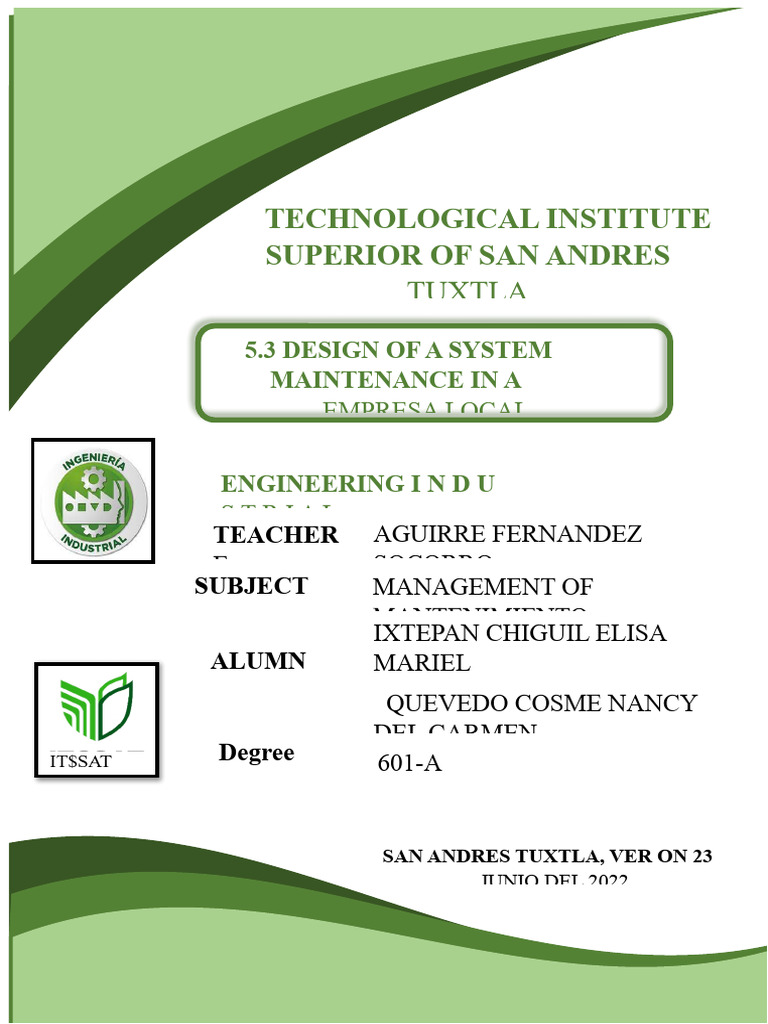 Maintenance Plan for Plastics Company | PDF | Extrusion | Mechanical ...