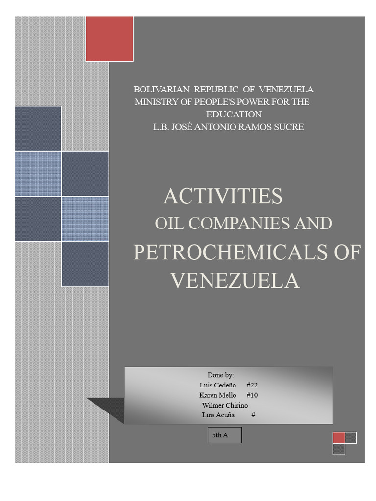 Characteristics of Oil Activities in Venezuela | PDF | Petroleum | Oil ...
