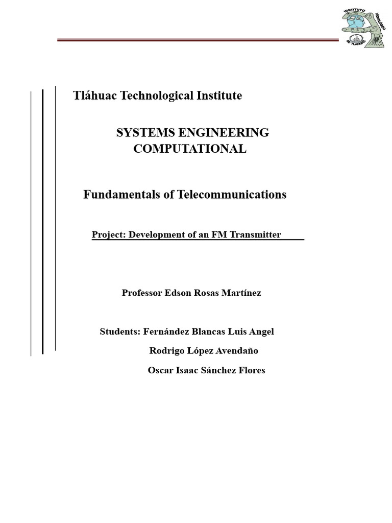 FM Transmitter Project | PDF | Transmitter | Resistor