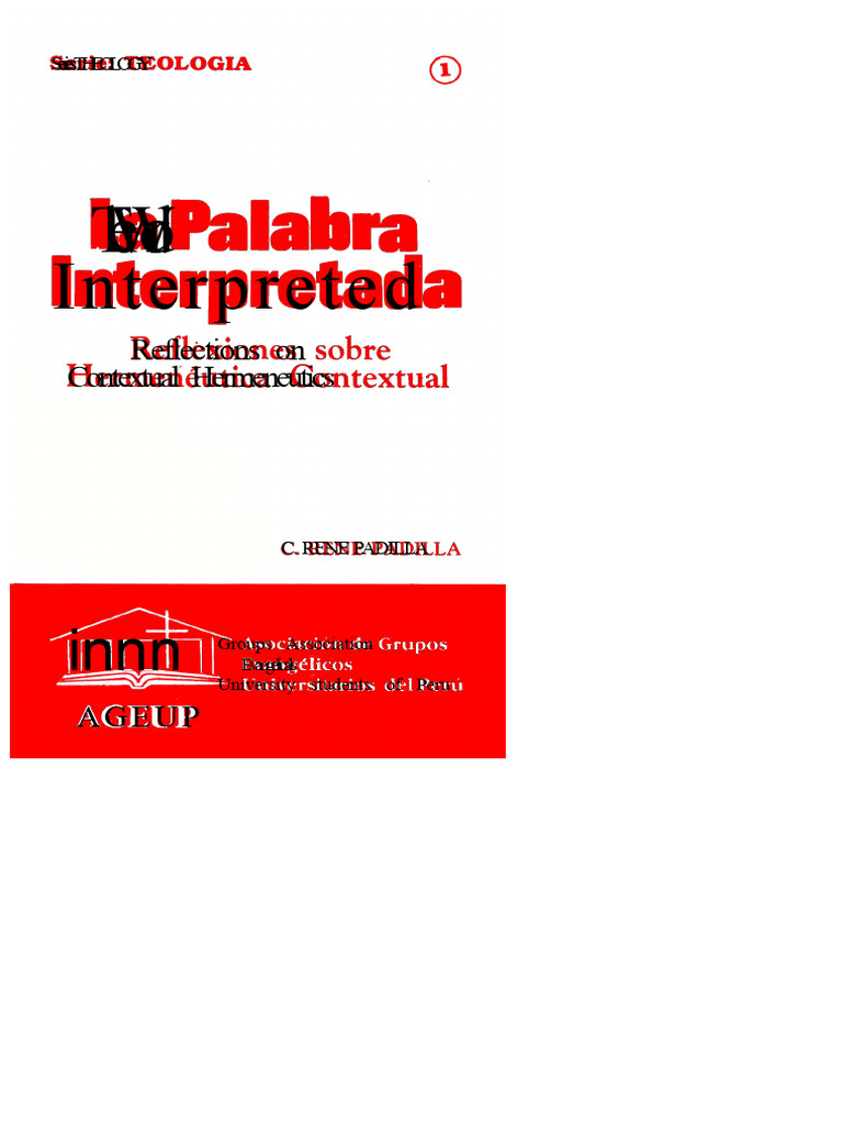 C. René Padilla - The Word Interpreted | PDF | Bible | Hermeneutics