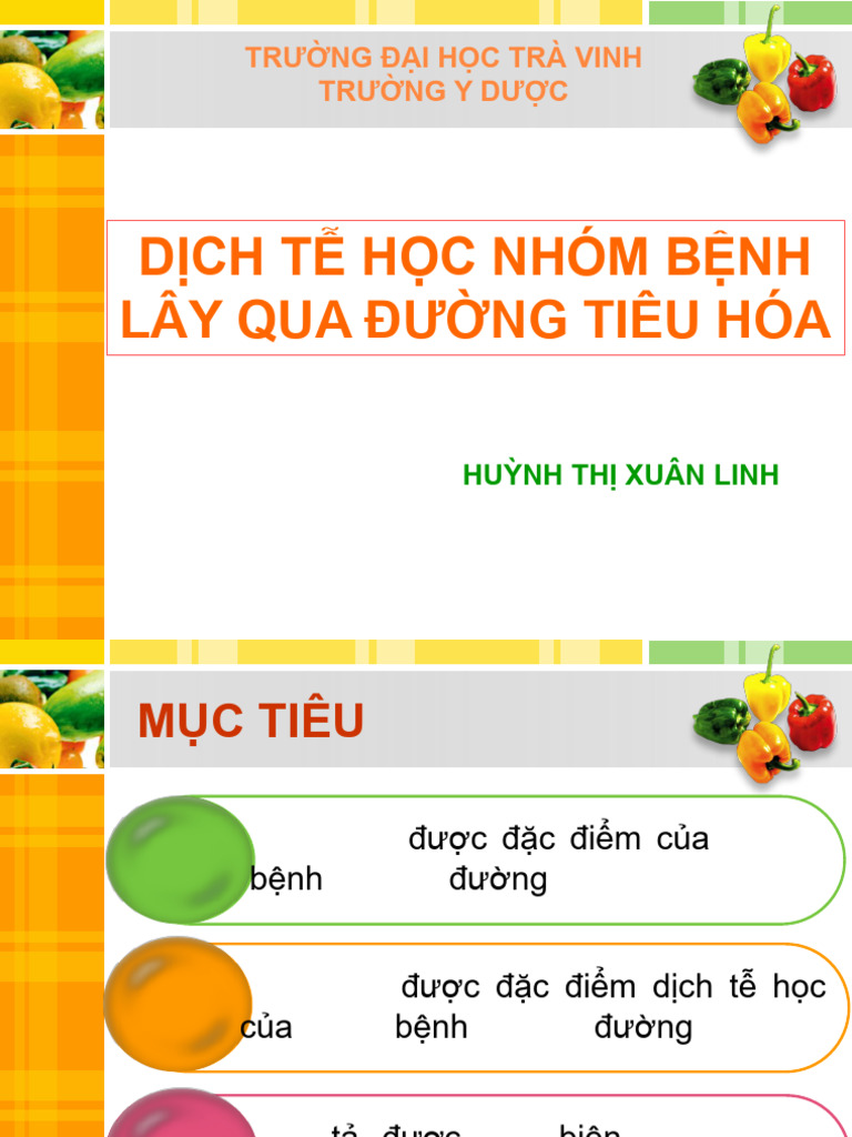 Bai 9 - DTH Nhóm Bệnh Lây Qua Đường Tiêu Hóa - dạy | PDF