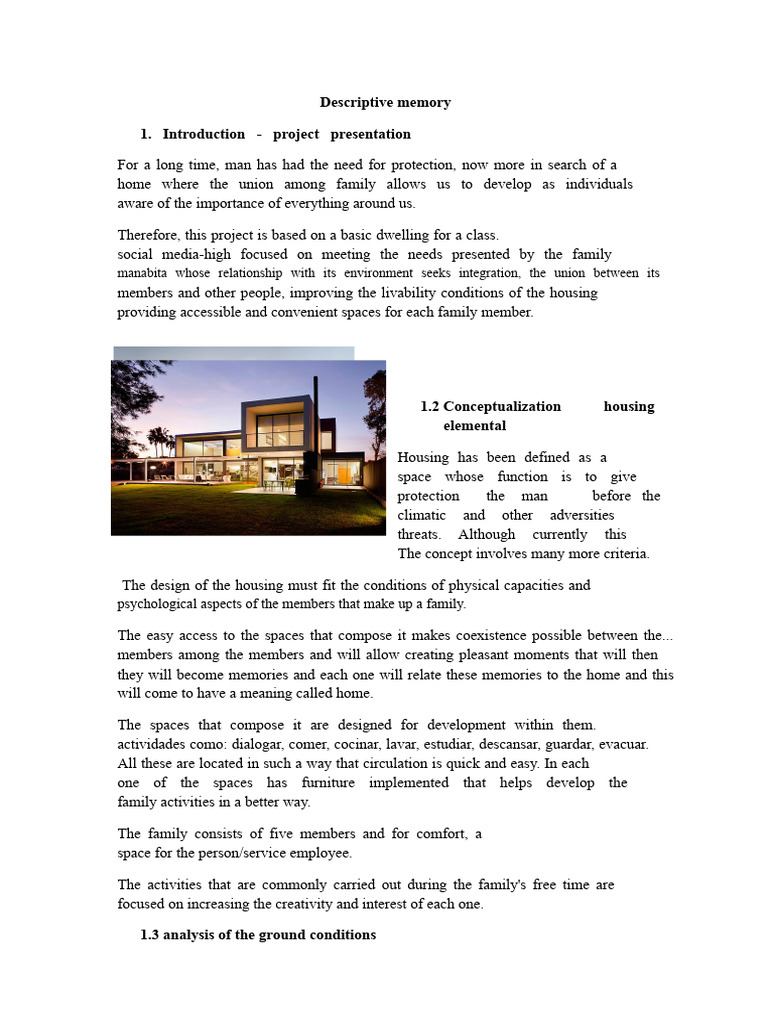 Elementary Housing Descriptive Memo-1 | PDF | Room | Chair
