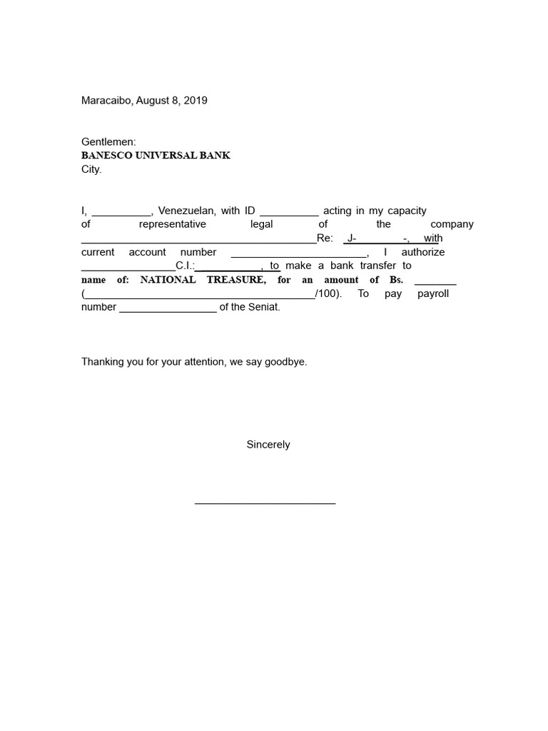 Letter Requesting Manager's Check | PDF