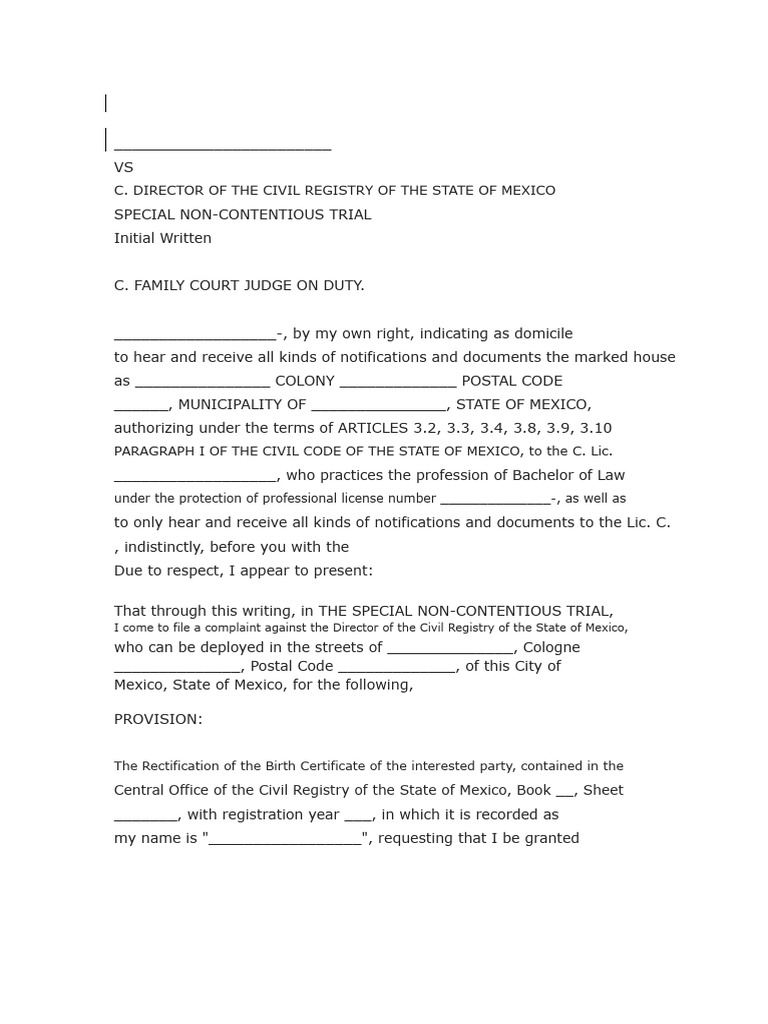 Demand For Last Name Change | PDF | Birth Certificate | Justice