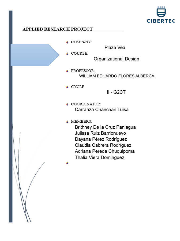 Project - Plaza Vea Design Org. | PDF | Business Economics | Business