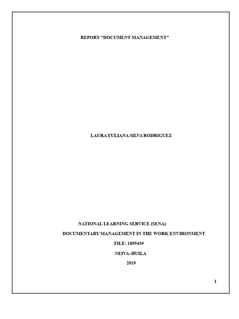 Document Management Report | PDF | Mail