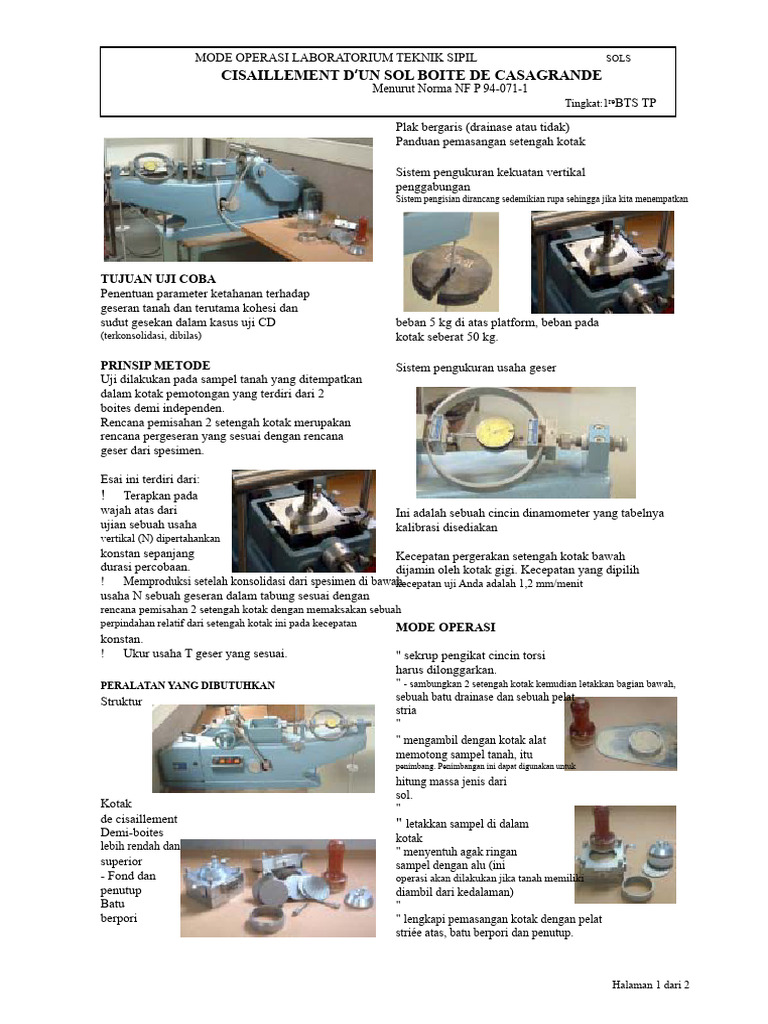 Uji Geser | PDF
