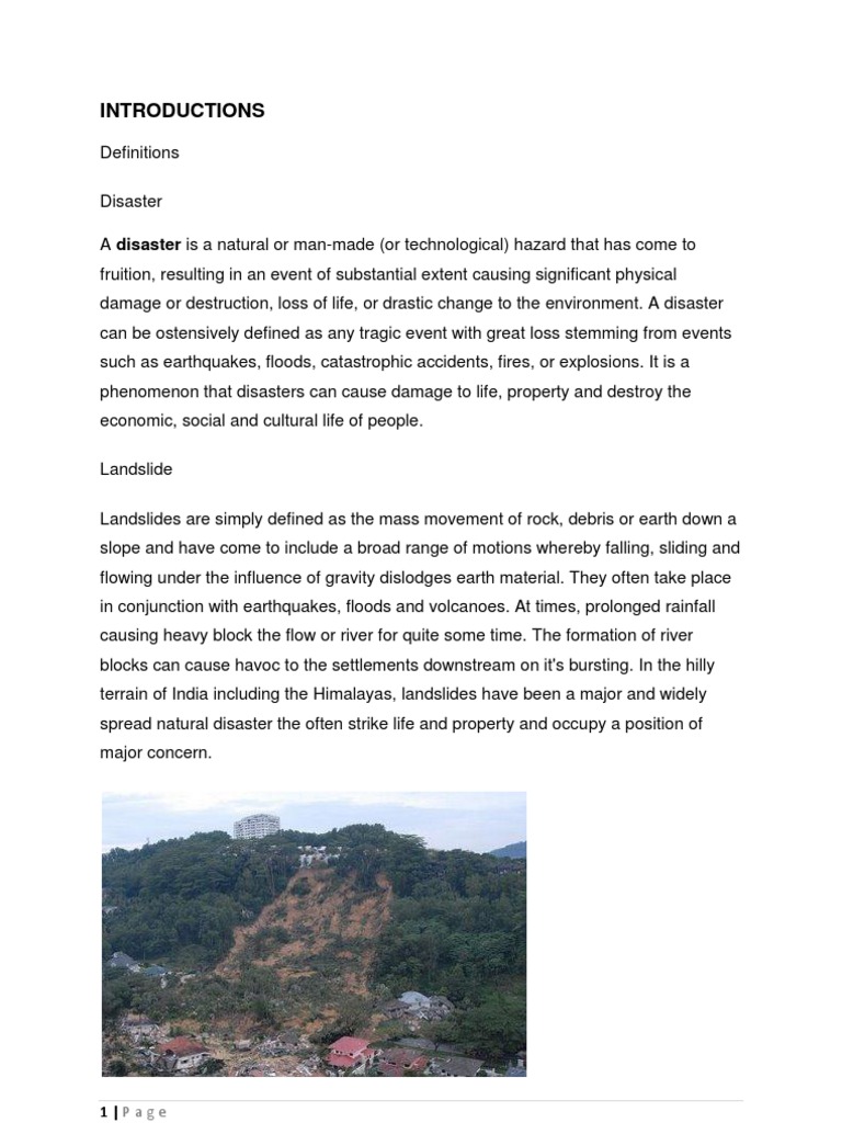 Landslide Disaster Equipment | PDF | Emergency Management | Landslide