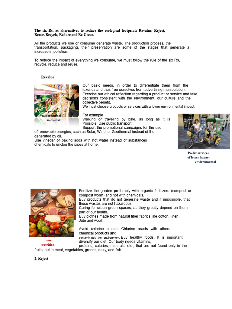 The Rule of 6R | PDF | Recycling | Waste