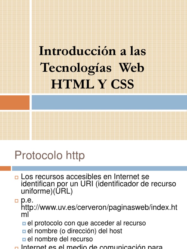 Tecnologias Web HTML y Css | PDF | Servidor web | Internet y web