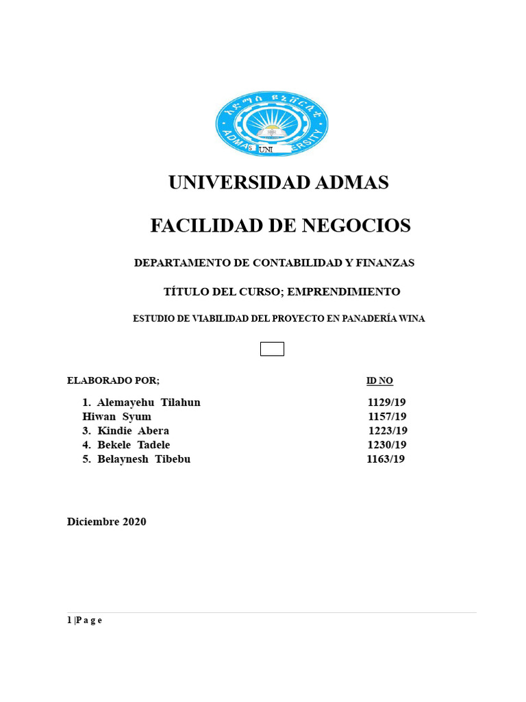 Panadería Wina | PDF | Marketing | Producto (Negocio)