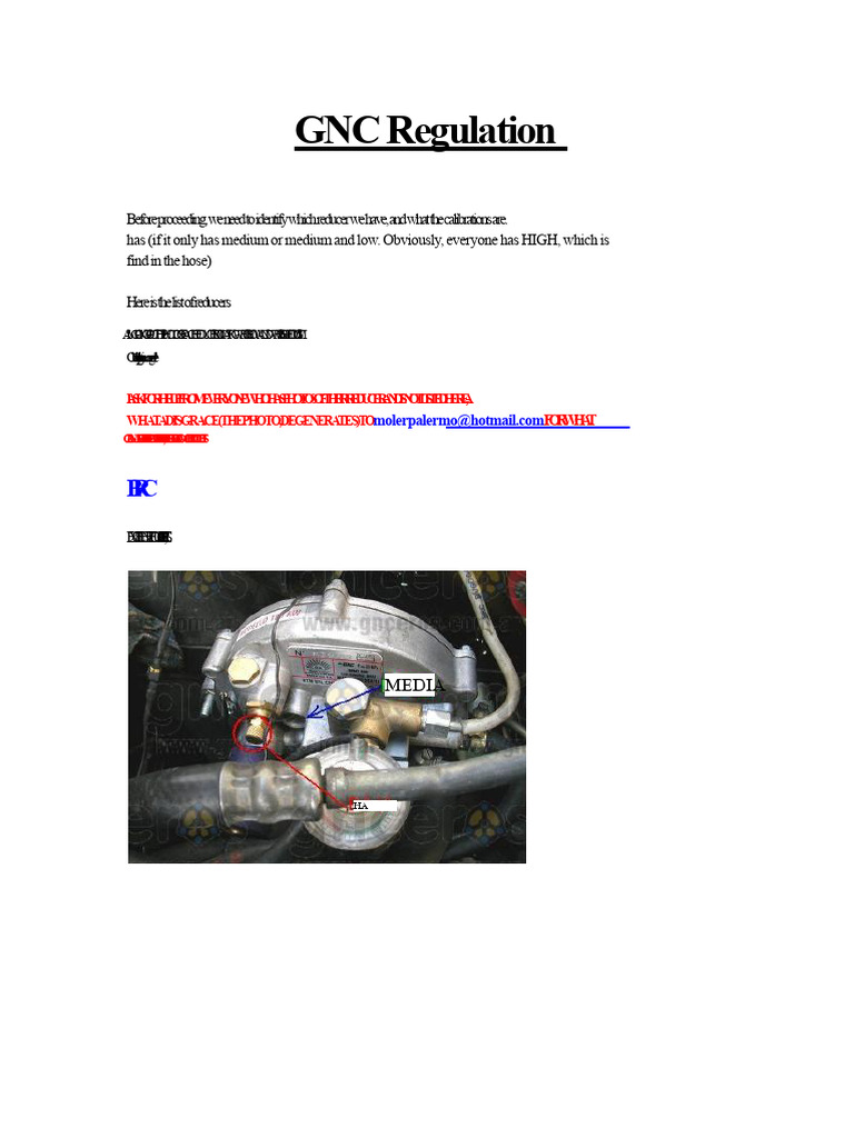 GNC Regulation With List of Reducers | PDF | Throttle | Vehicle Parts