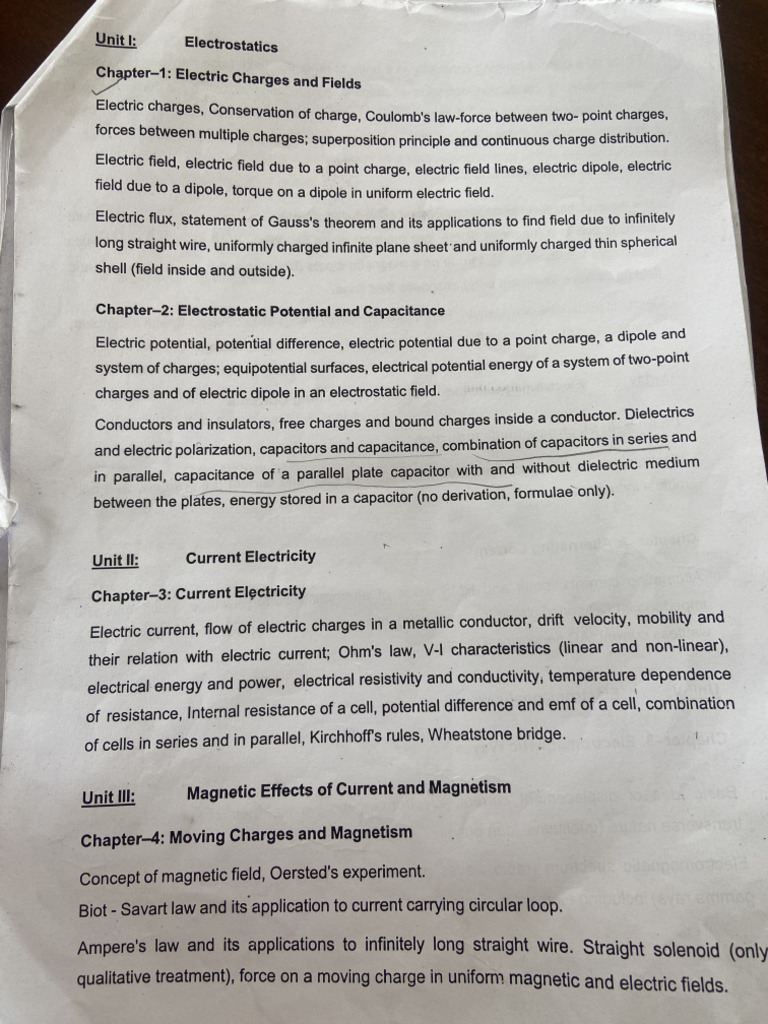 Physics Full Syllabus | PDF
