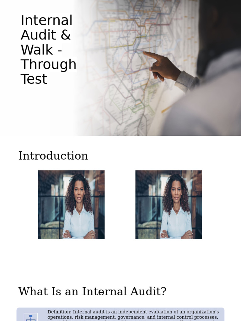 Internal Audit and Walk-Through Tests Guide | PDF | Audit | Internal Audit