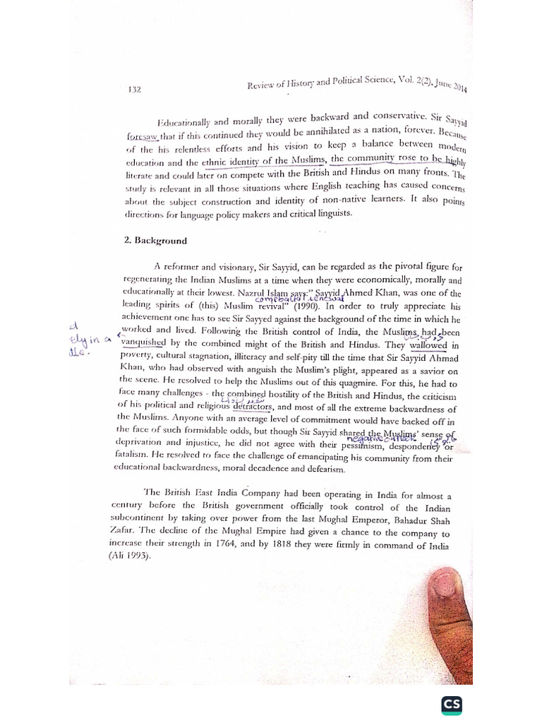 Sir Syyed Notes | PDF