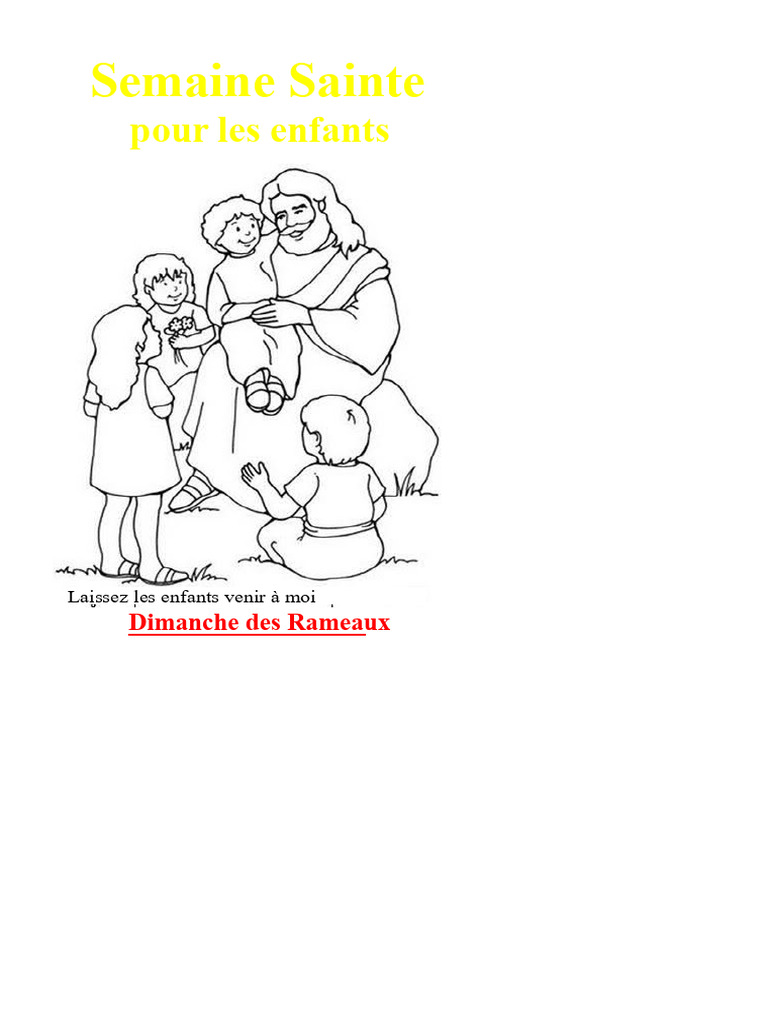 Semaine Sainte : Activités pour enfants | PDF | Cène | Pâques