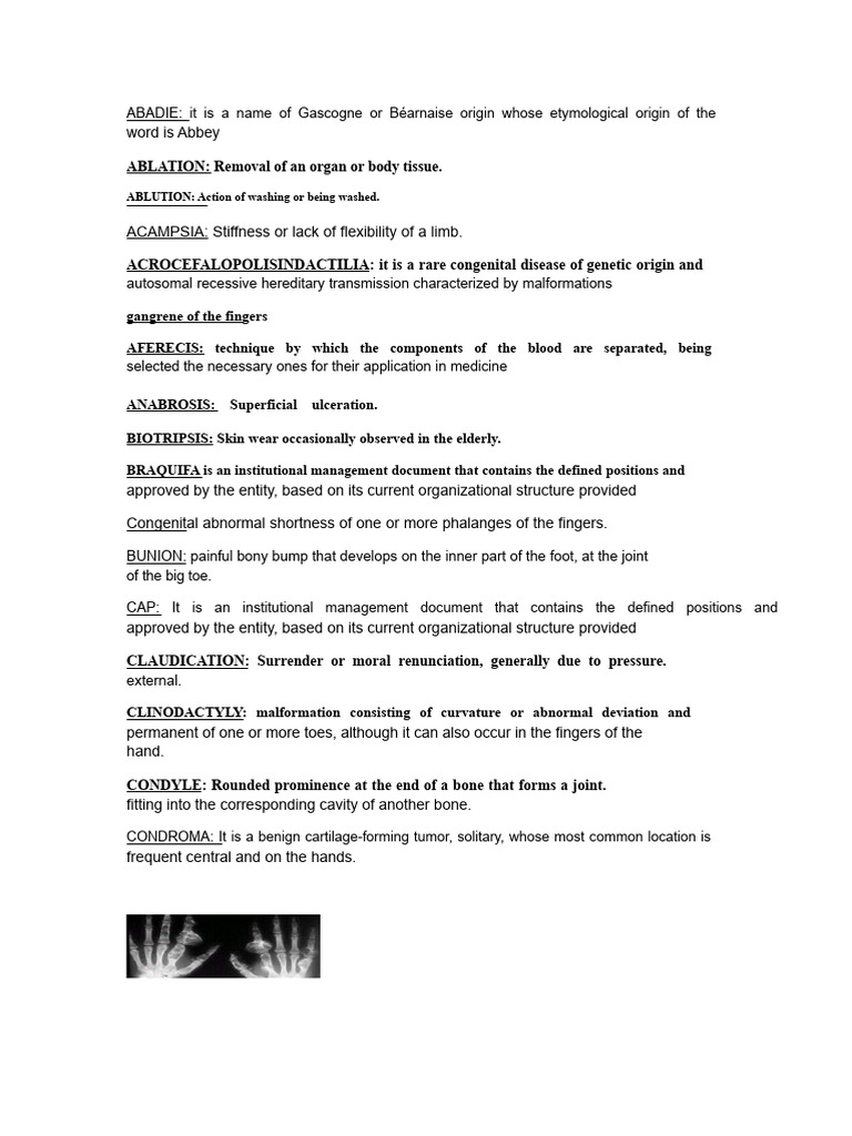 Podiatry Dictionary | PDF | Dermatitis | Bone