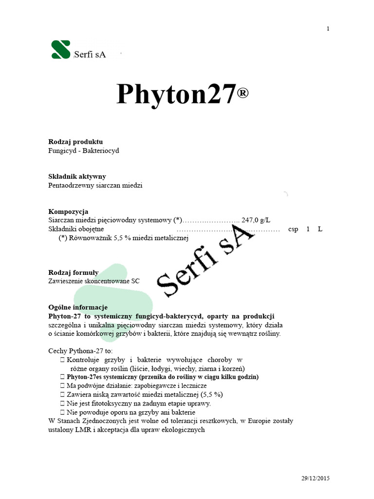 Phyton 27 HT | PDF