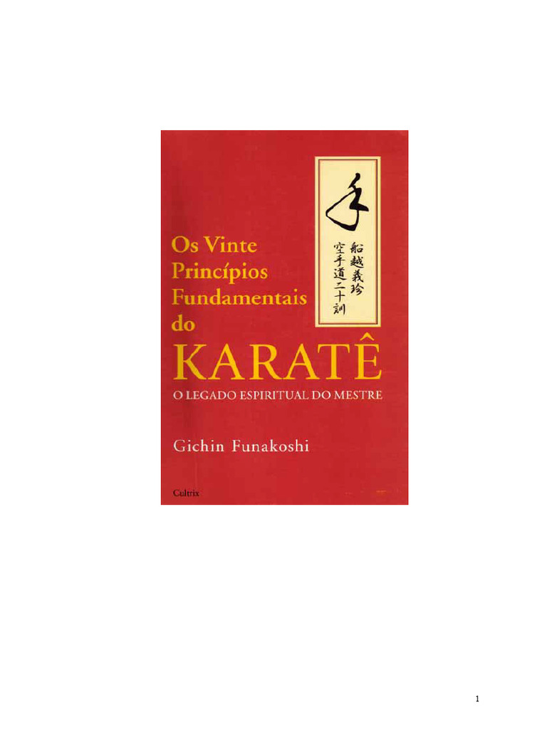 BOOK - The Twenty Fundamental Principles of Karate | PDF | Karate | Mind