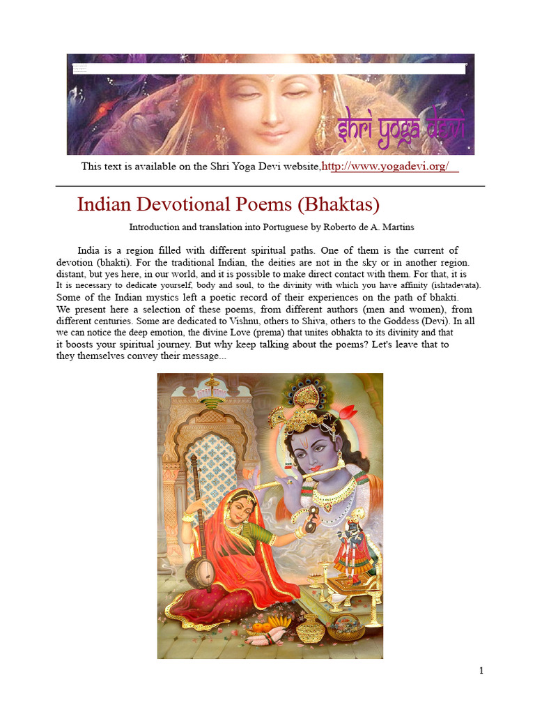 Bhakti Poems Port | PDF | Bhakti | Devi